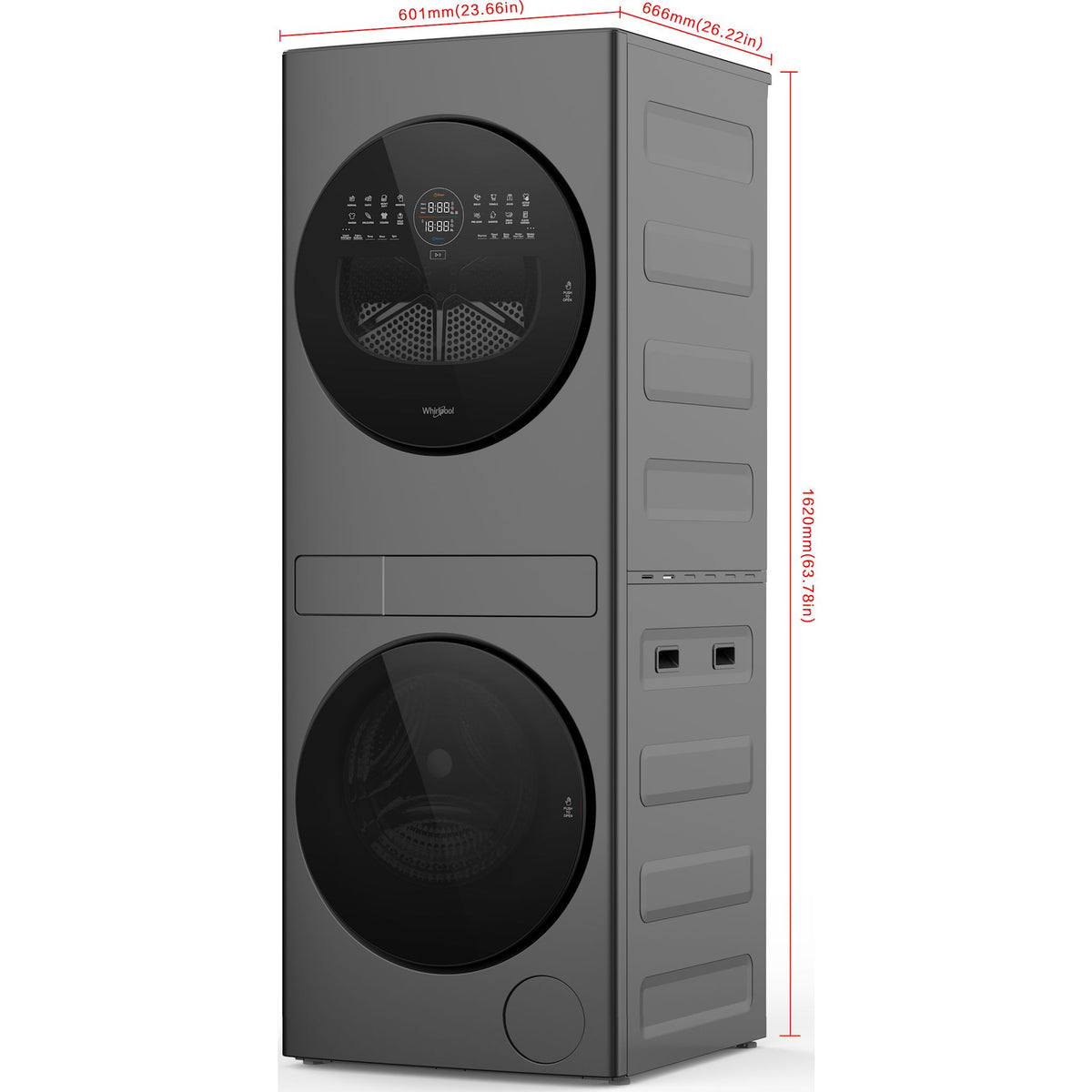 Whirlpool Laundry Tower (YWFH5424SJ) - Titanium Metallic | Poirier ...